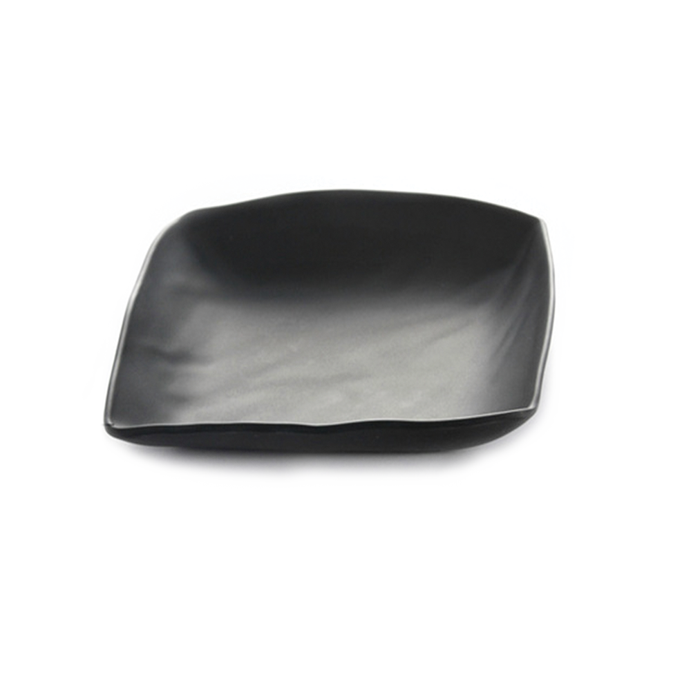 7" Matte Black Square Plate - Maju Emas Kitchenware Sdn Bhd